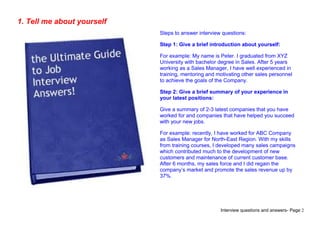 Top 7 dietitian interview questions answers | DOC