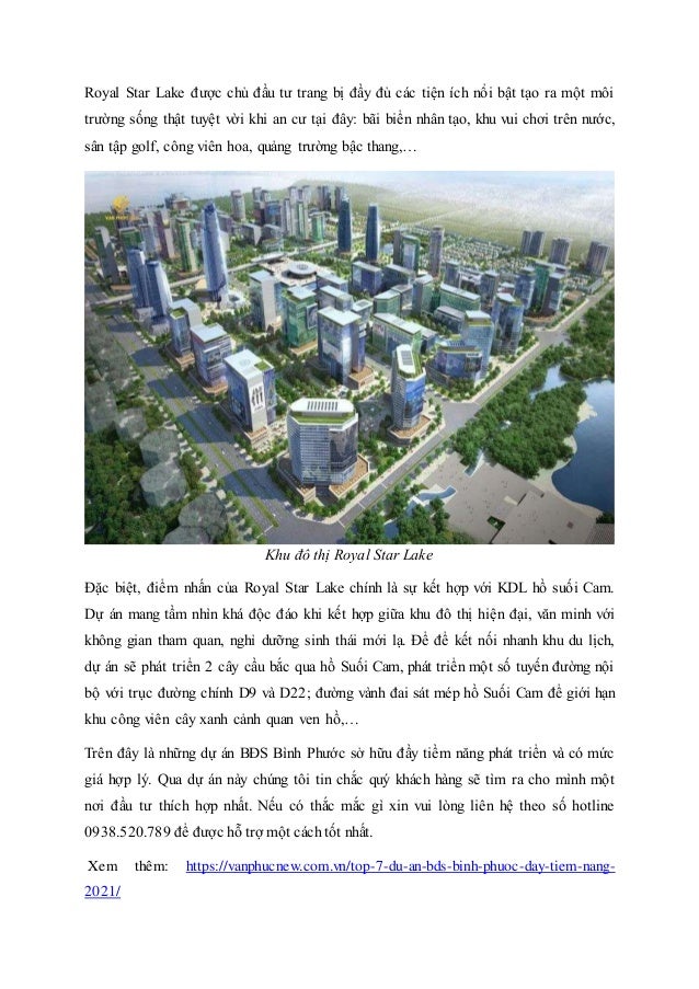 Top 7 du an bds binh phuoc day tiem nang (2021) | DOCX