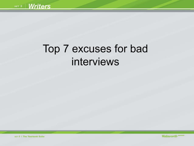 Top 7 excuses | PPT