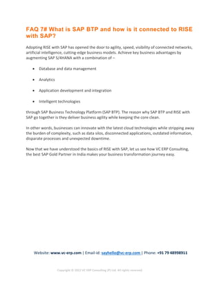 Top 7 FAQs Answered: Decoding RISE with SAP for Enterprises | PDF