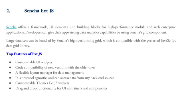 Top 7 JavaScript Data Grid Libraries | PPT