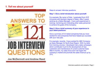 Top 7 maintenance technician interview questions answers | DOC