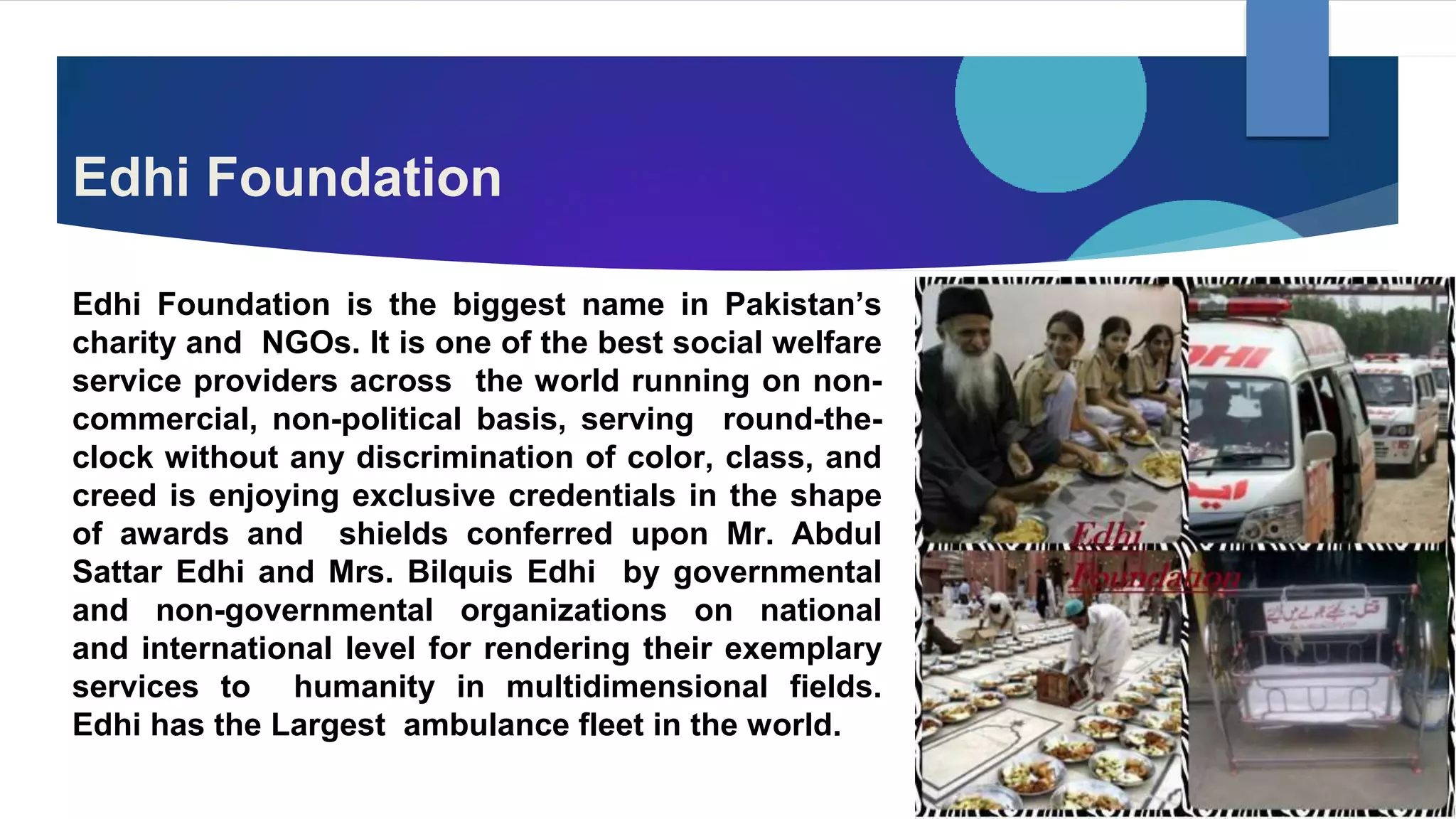 Top 7 NGOs in Pakistan (presentation) | PPTX
