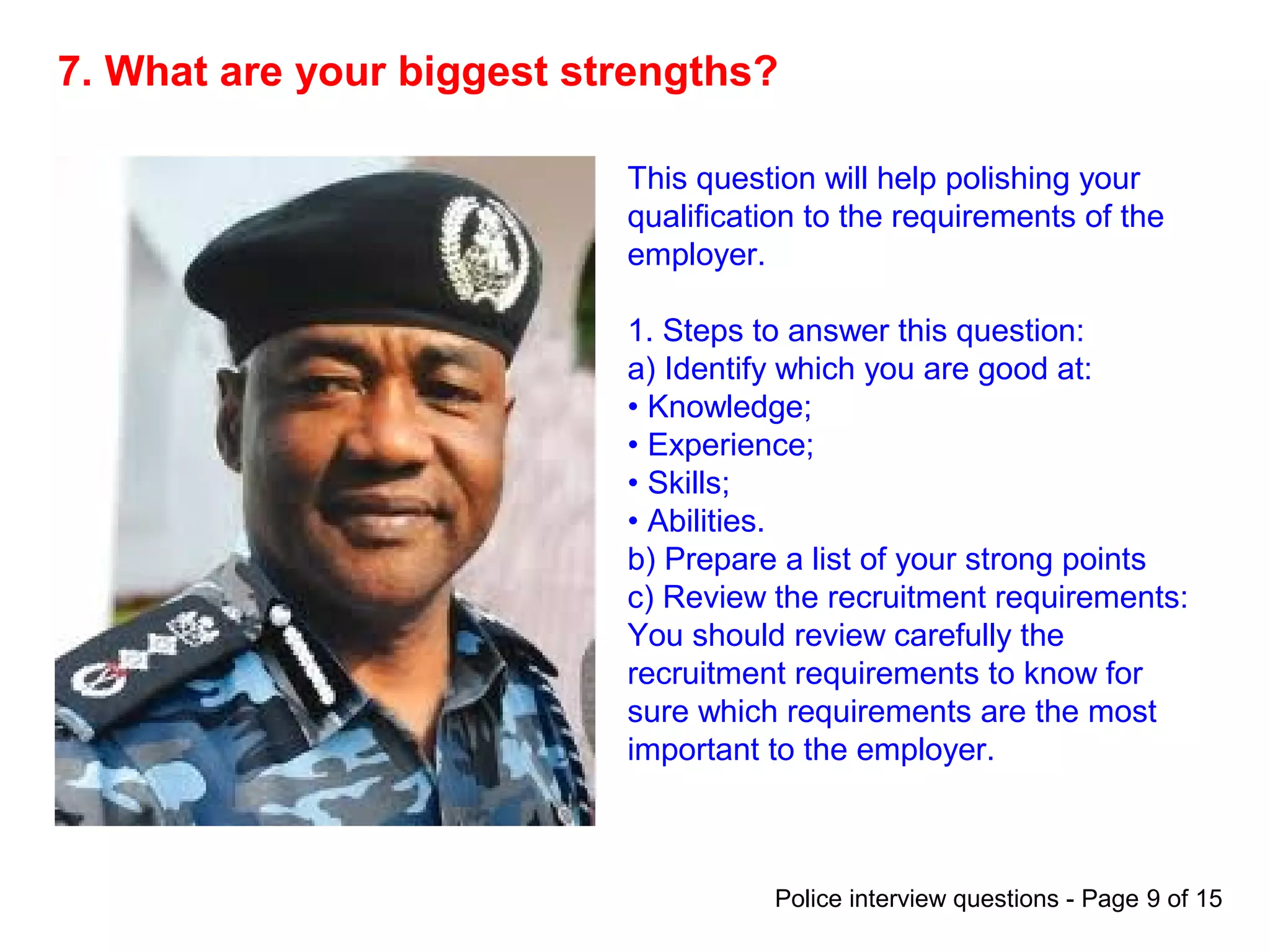 Top 7 police traffic officer interview questions answers | PPT Top 7 police traffic officer interview questions answers | PPT