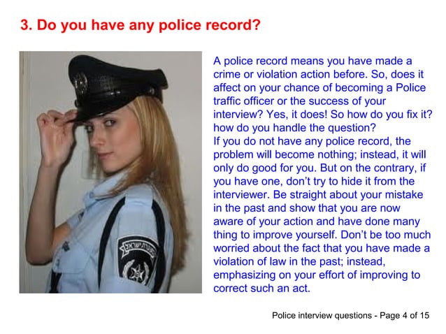 Top 7 police traffic officer interview questions answers | PPT Top 7 police traffic officer interview questions answers | PPT