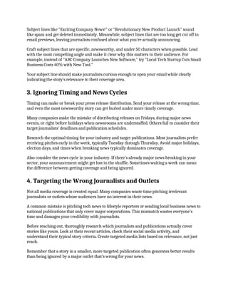 Top 7 Press Release Distribution Mistakes That Kill Your Media Coverage ...