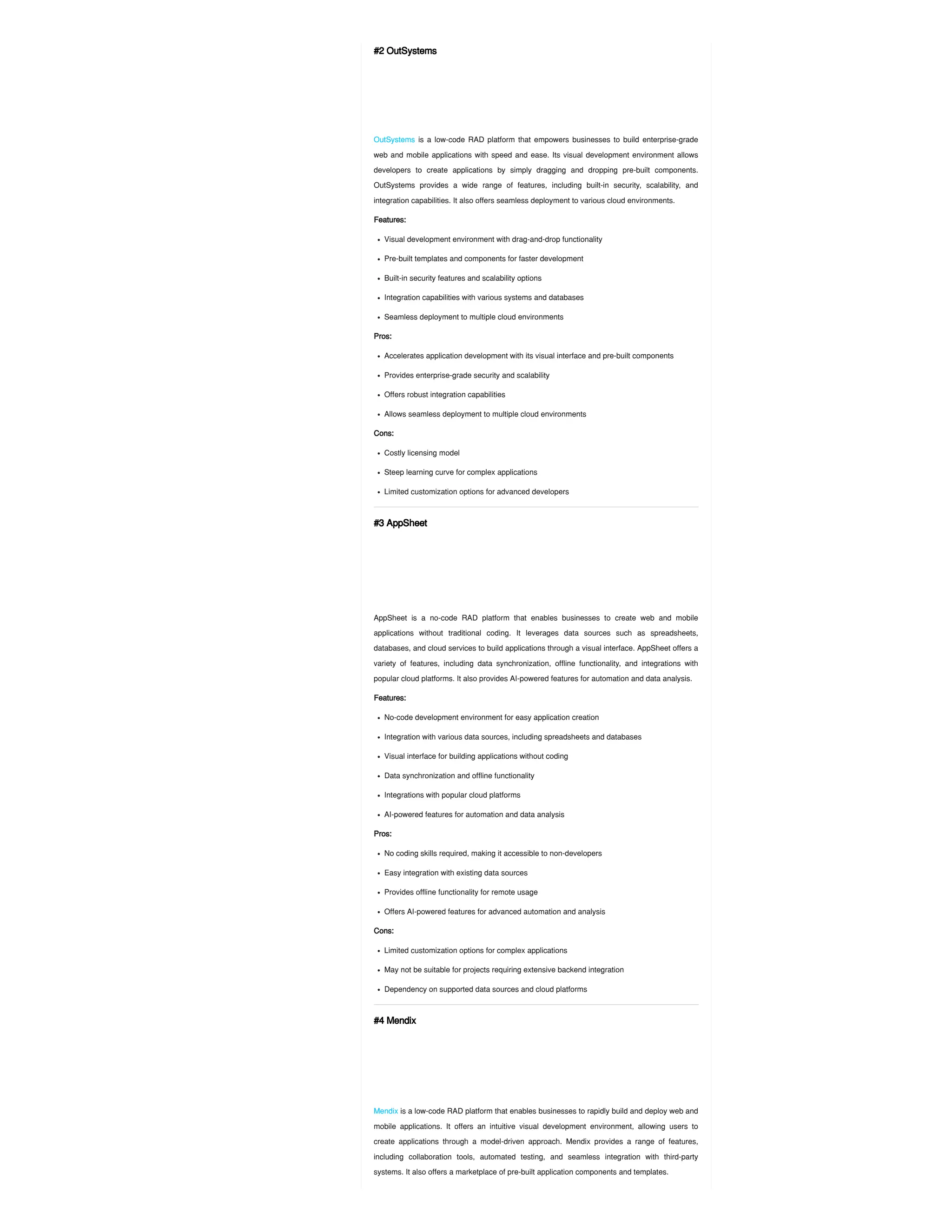 Top 7 Rapid Application Development Tools for 2024 An In-Depth Overview ...