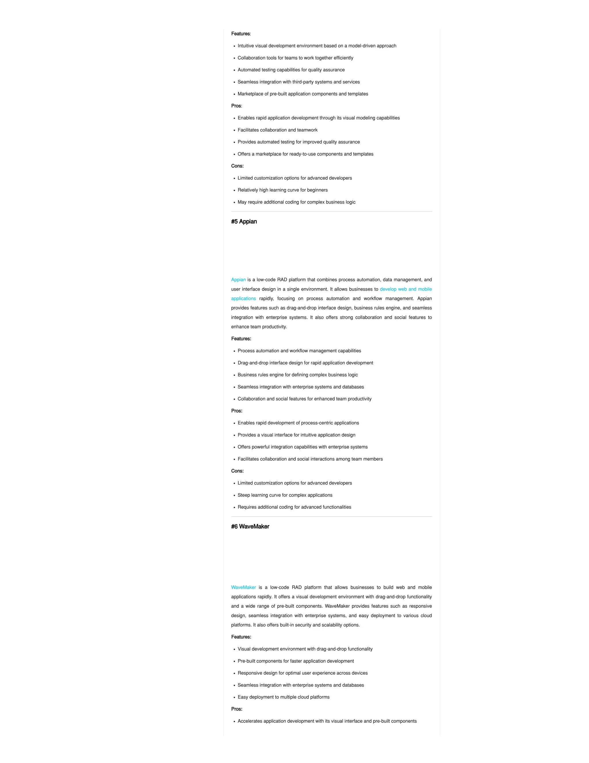 Top 7 Rapid Application Development Tools for 2024 An In-Depth Overview ...