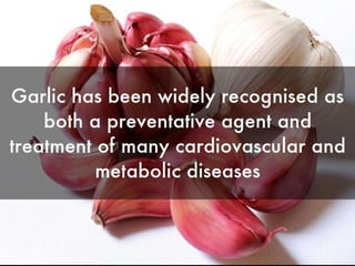 Top 7 Raw Garlic Benefits | PPTX | Herbs and Supplements | Alternative ...