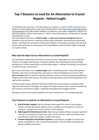 Top 7 Reasons to Look for An Alternative to Crystal Reports.pdf