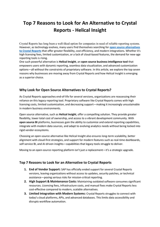 Top 7 Reasons to Look for An Alternative to Crystal Reports.pdf
