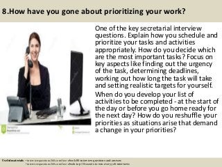 Top 15 secretary interview questions and answers pdf | PPT