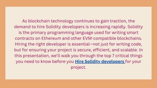 Top 7 Things to Know Before Hiring Solidity Developers.pdf
