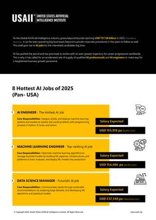 Top 8 AI Jobs to Pursue in 2025 | USAII® | PDF