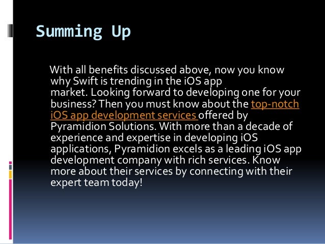 Top 8 benefits of native ios app development with swift | PPT