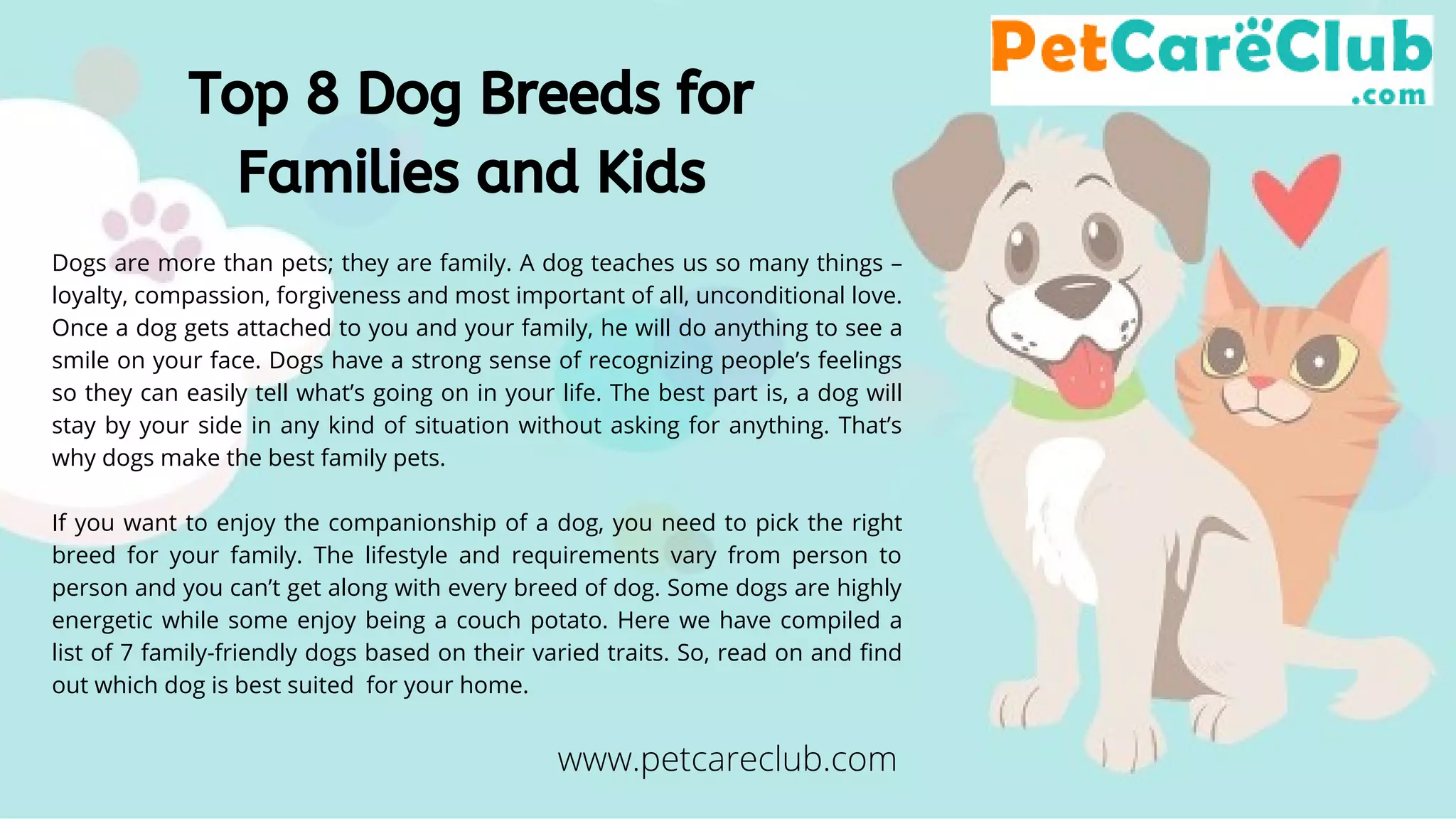 Top 8 dog breeds for families and kids | PDF