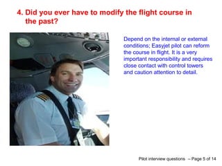 Top 8 easyjet pilot interview questions answers | PPT