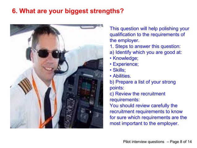 Top 8 emirates pilot interview questions answers | PPT