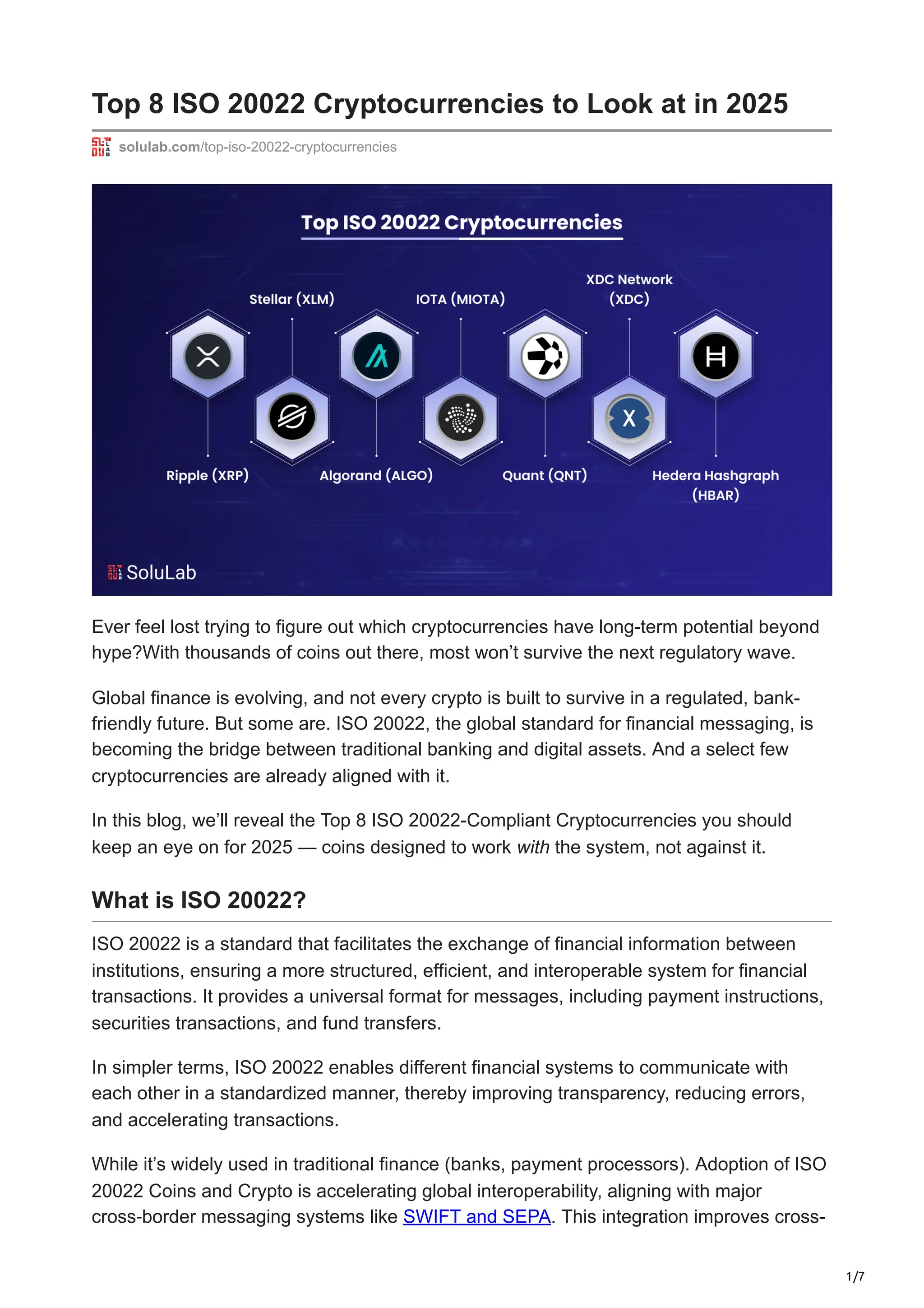 Top 8 ISO 20022 Cryptocurrencies to Look at in 2025.pdf