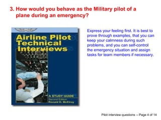 Top 8 military pilot interview questions answers | PPT | Resume Writing ...