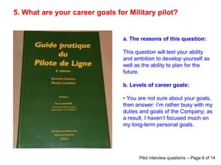 Top 8 military pilot interview questions answers | PPT | Resume Writing ...