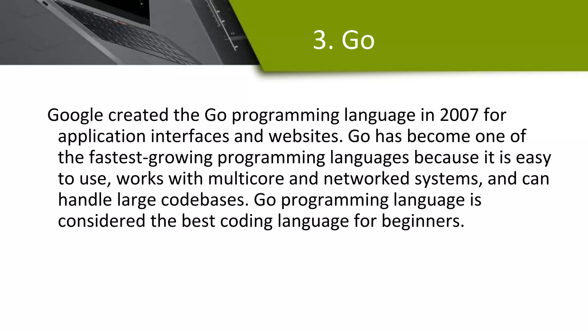 Top 8 Programming Languages for Beginners to Learn in 2023.pptx