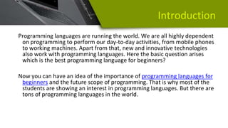 Top 8 Programming Languages for Beginners to Learn in 2023.pptx