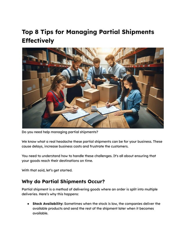 Top 8 Tips for Managing Partial Shipments Effectively.pdf