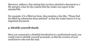 Top 8 tips to write a business email | PPTX