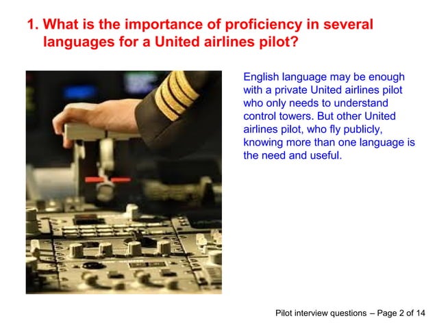 Top 8 united airlines pilot interview questions answers | PPT | Air ...