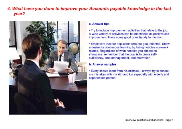 Top 9 Accounts Payable Interview Questions Answers Ppt