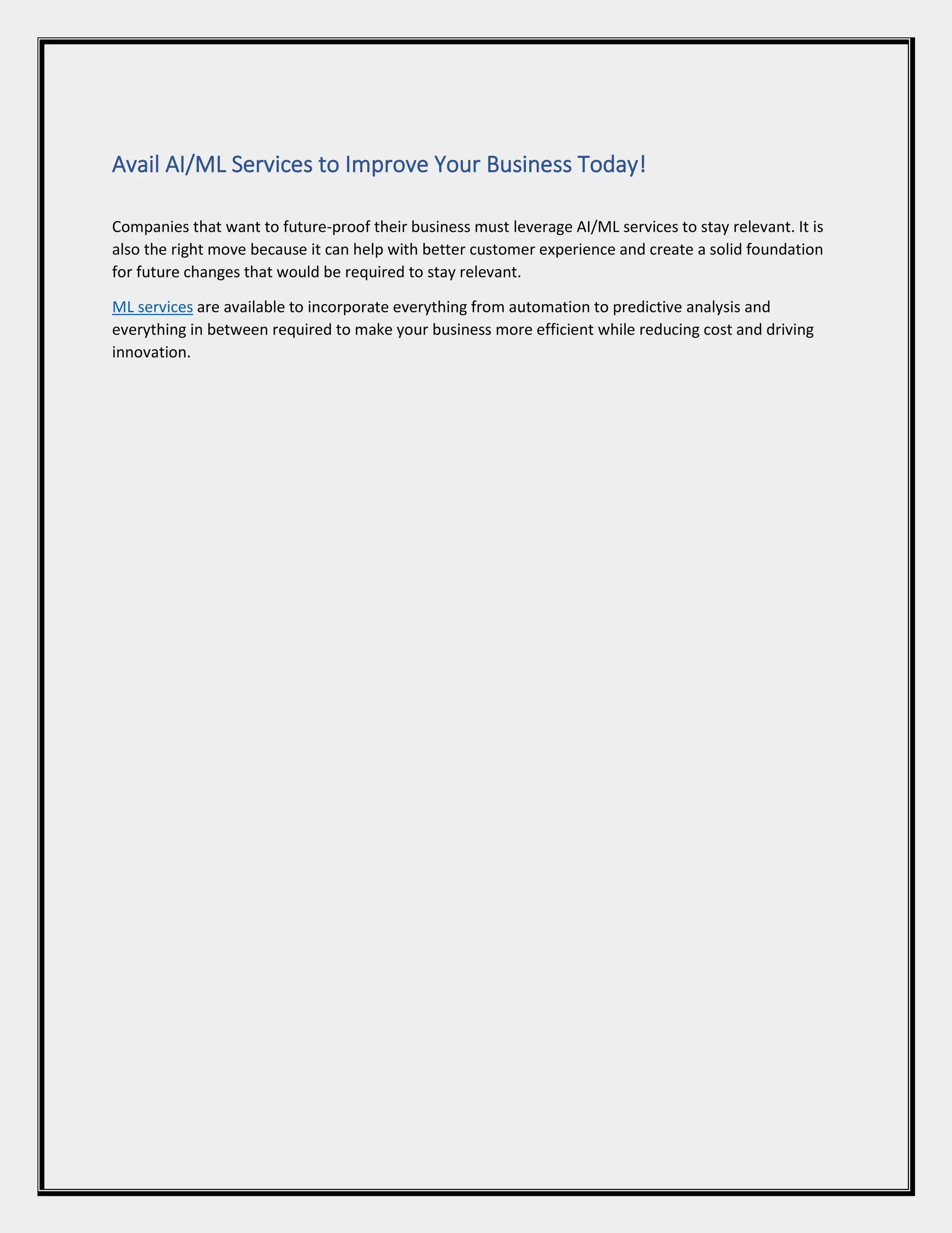 Top 9 AI ML Services Trends of 2024 - MoogleLabs | PDF