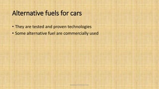 Top 9 Alternative Fuels for Gasoline Cars | PPTX
