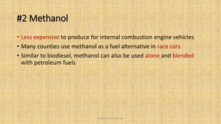 Top 9 Alternative Fuels for Gasoline Cars | PPTX