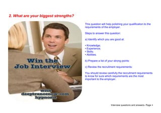 Top 9 gallup interview questions answers | DOC
