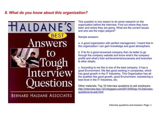 Top 9 high school interview questions answers | PPT