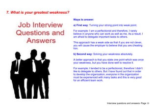 Top 9 marriage interview questions answers | DOC | Resume Writing and ...