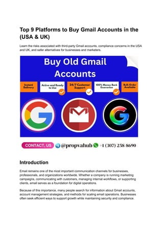Top 9 Platforms to Buy Gmail Accounts in the (USA & UK).pdf