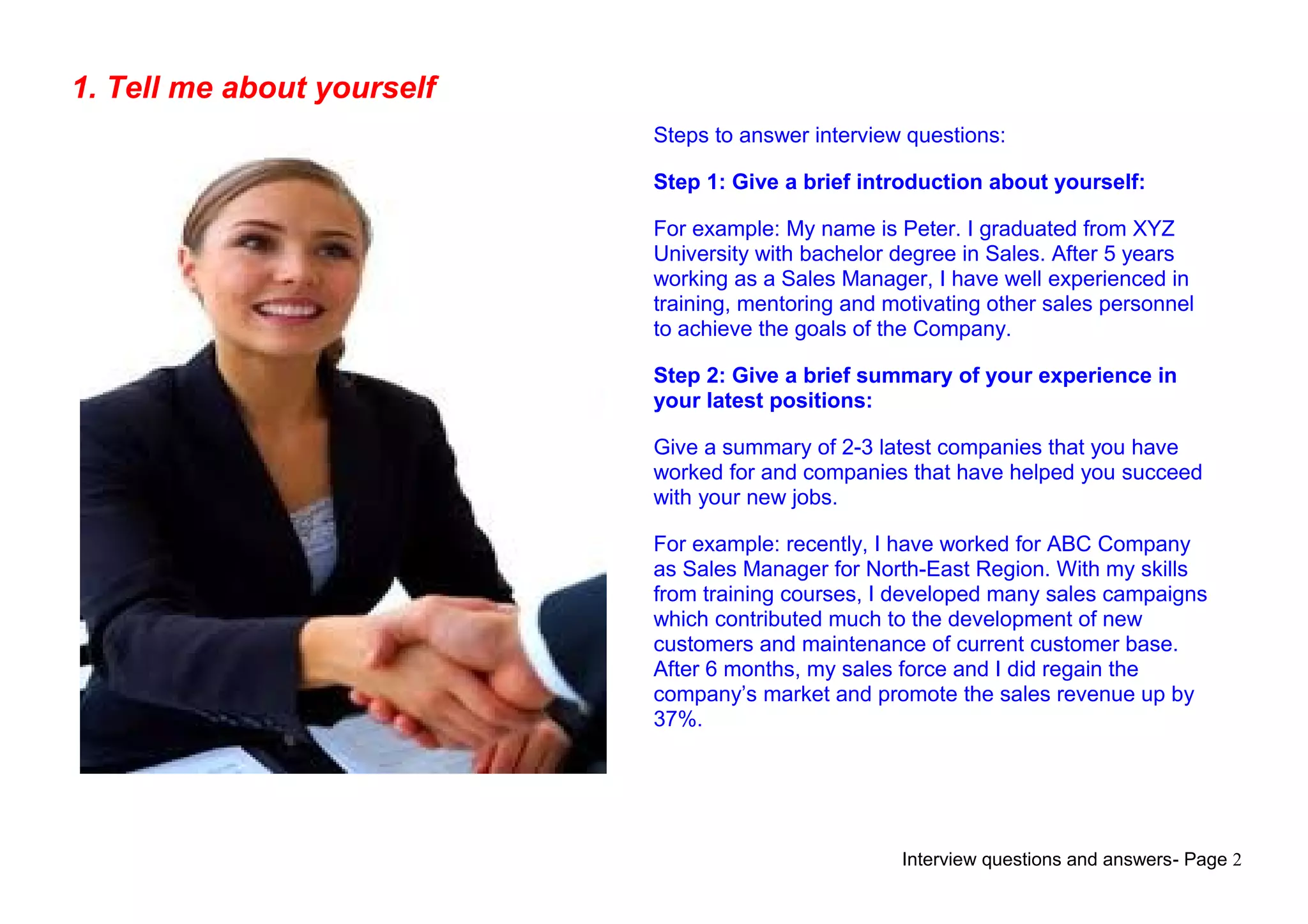 Top 9 procurement interview questions answers | DOC