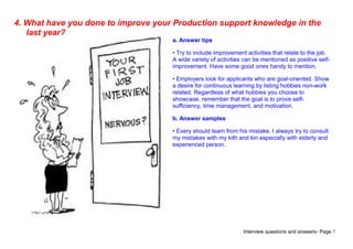 Top 9 production support interview questions answers | PPT