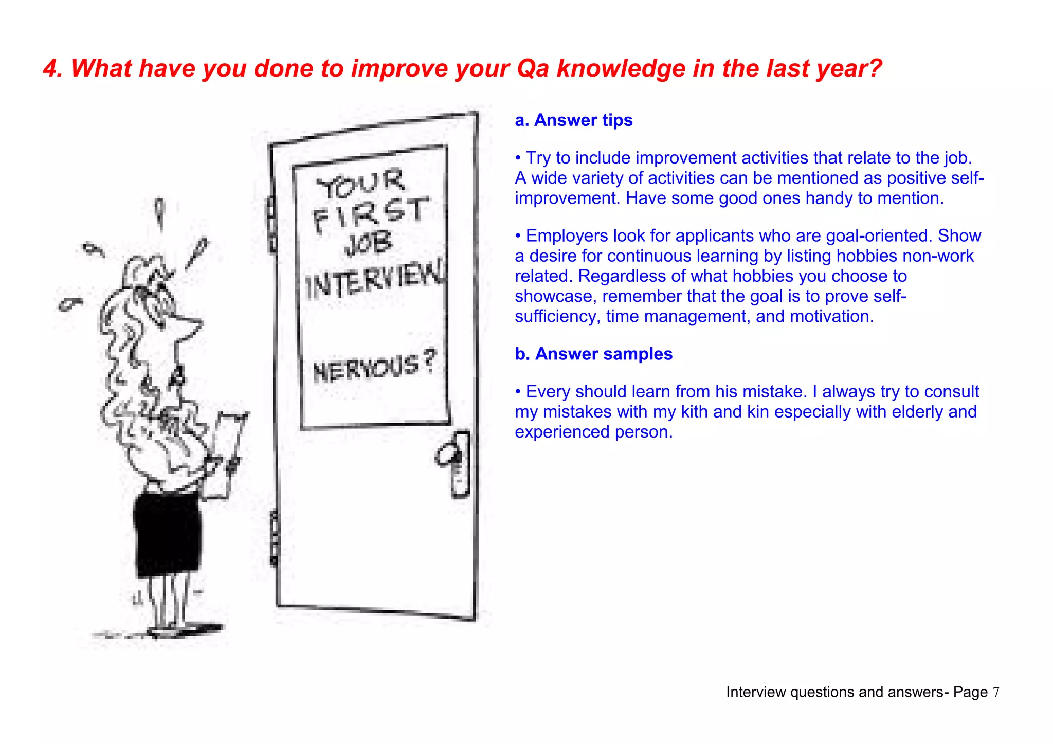 Top 9 Qa Interview Questions Answers Ppt