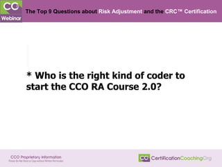 The Top 9 Questions Every Medical Coder Asks about Risk Adjustment and ...