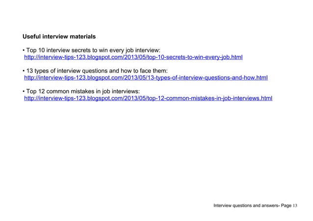 Top 9 sports interview questions answers | PPT