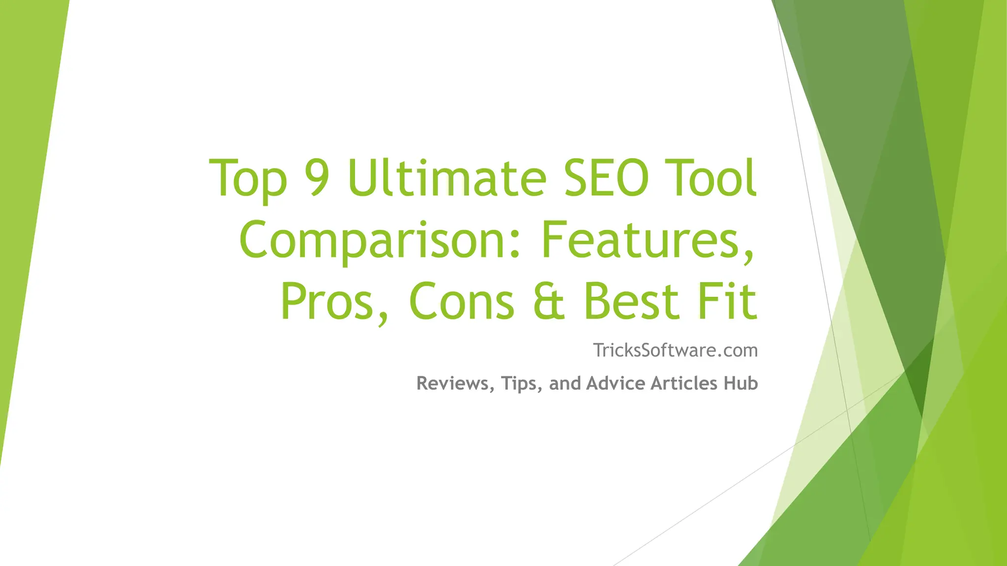 Top 9 Ultimate SEO Tools Comparison.pptx