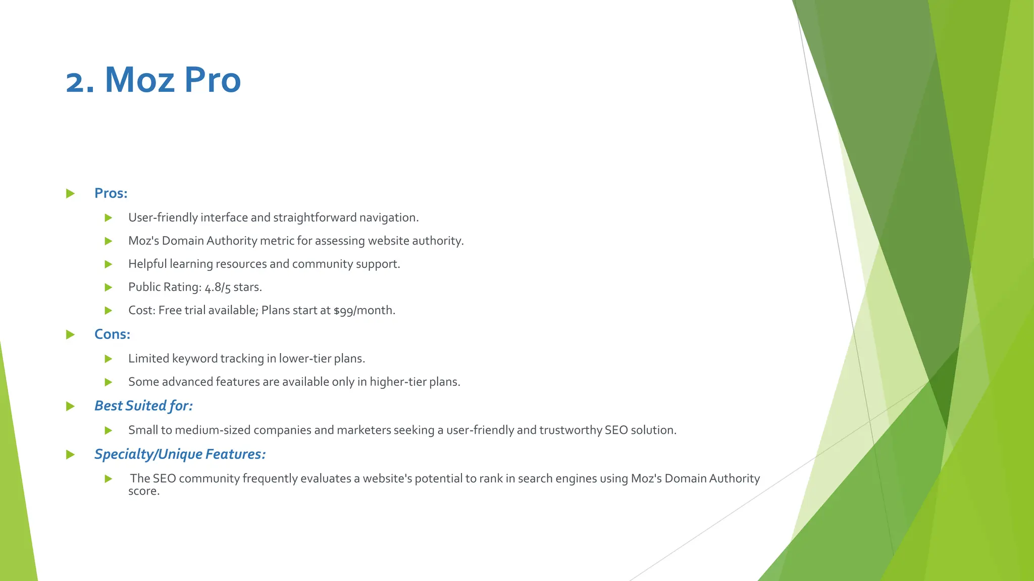 Top 9 Ultimate SEO Tools Comparison.pptx