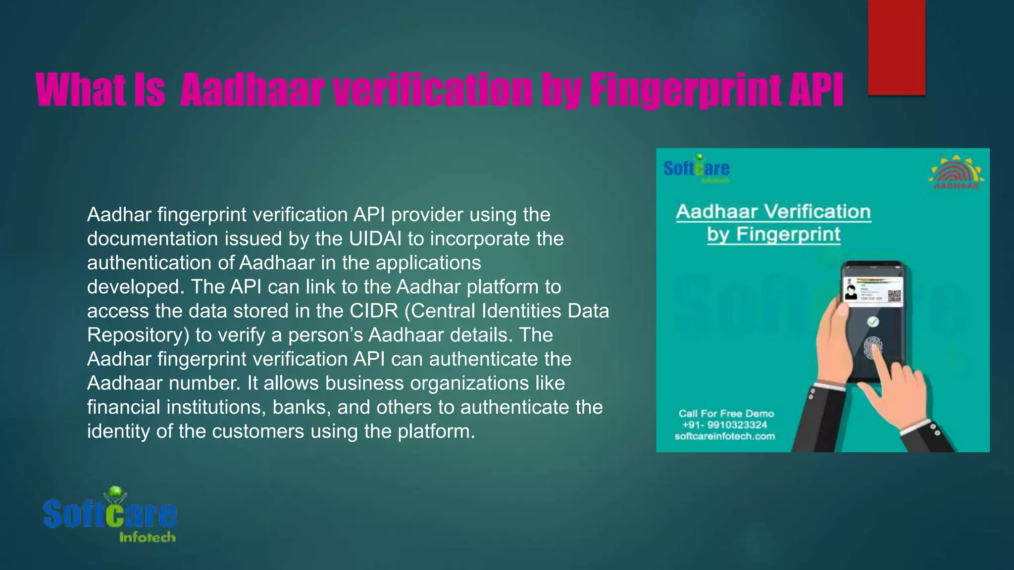 Top Aadhaar authentication by fingerprint API Provider Company.pptx