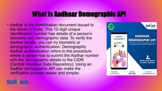 Top Aadhaar demographic Verification API Provider.pptx