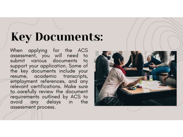 Top ACS Australia Assessment Requirements Explained | PPTX