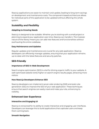 Top Advantages of Hiring React.js Developers for Your Web Development ...