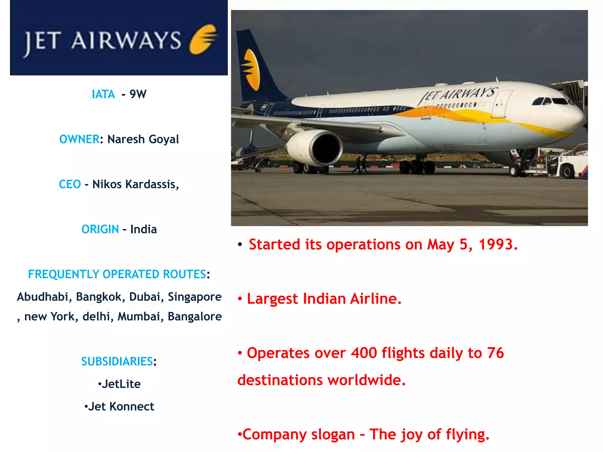 World's Top Airlines Names & Overview | PPTX